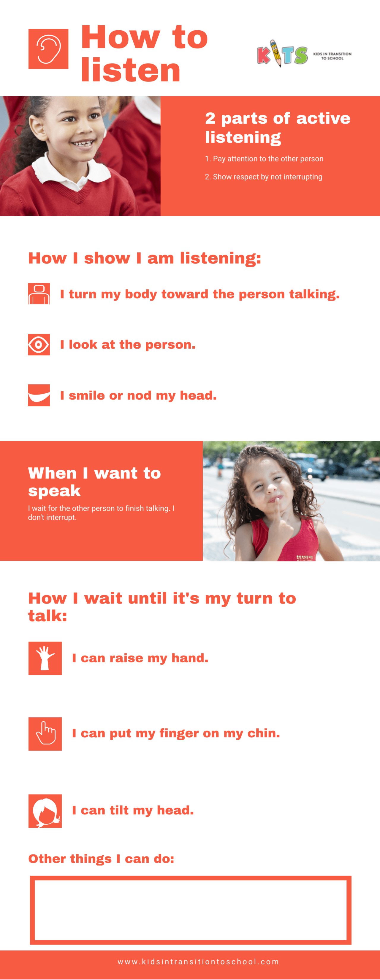 How to Listen: A Guide for Kids - KITS
